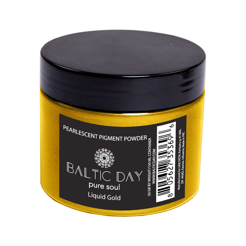 Gold Mica Powder Pigments for Epoxy Resin — BALTIC DAY