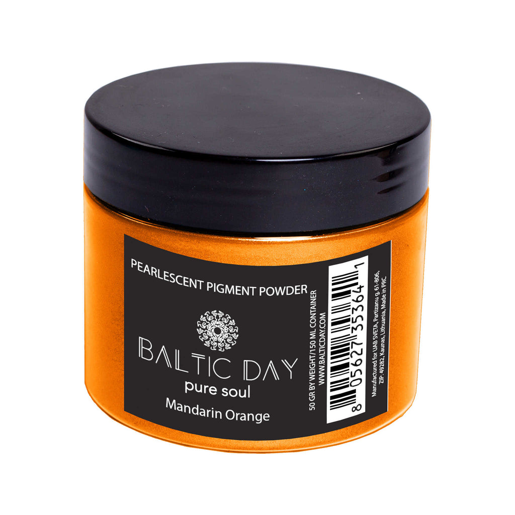 Orange Mica Powder Pigments for Epoxy Resin — BALTIC DAY